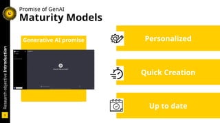 Generative AI in Maturity Models - University Utrecht | PPTX