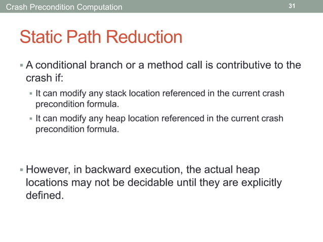 STAR: Stack Trace based Automatic Crash Reproduction | PPT