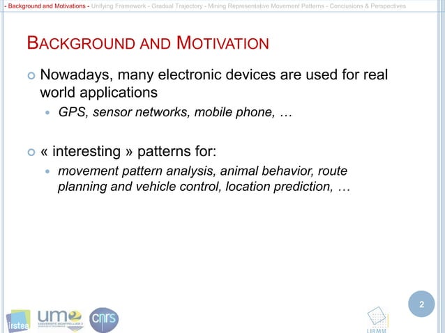 Mining Object Movement Patterns from Trajectory Data | PPT