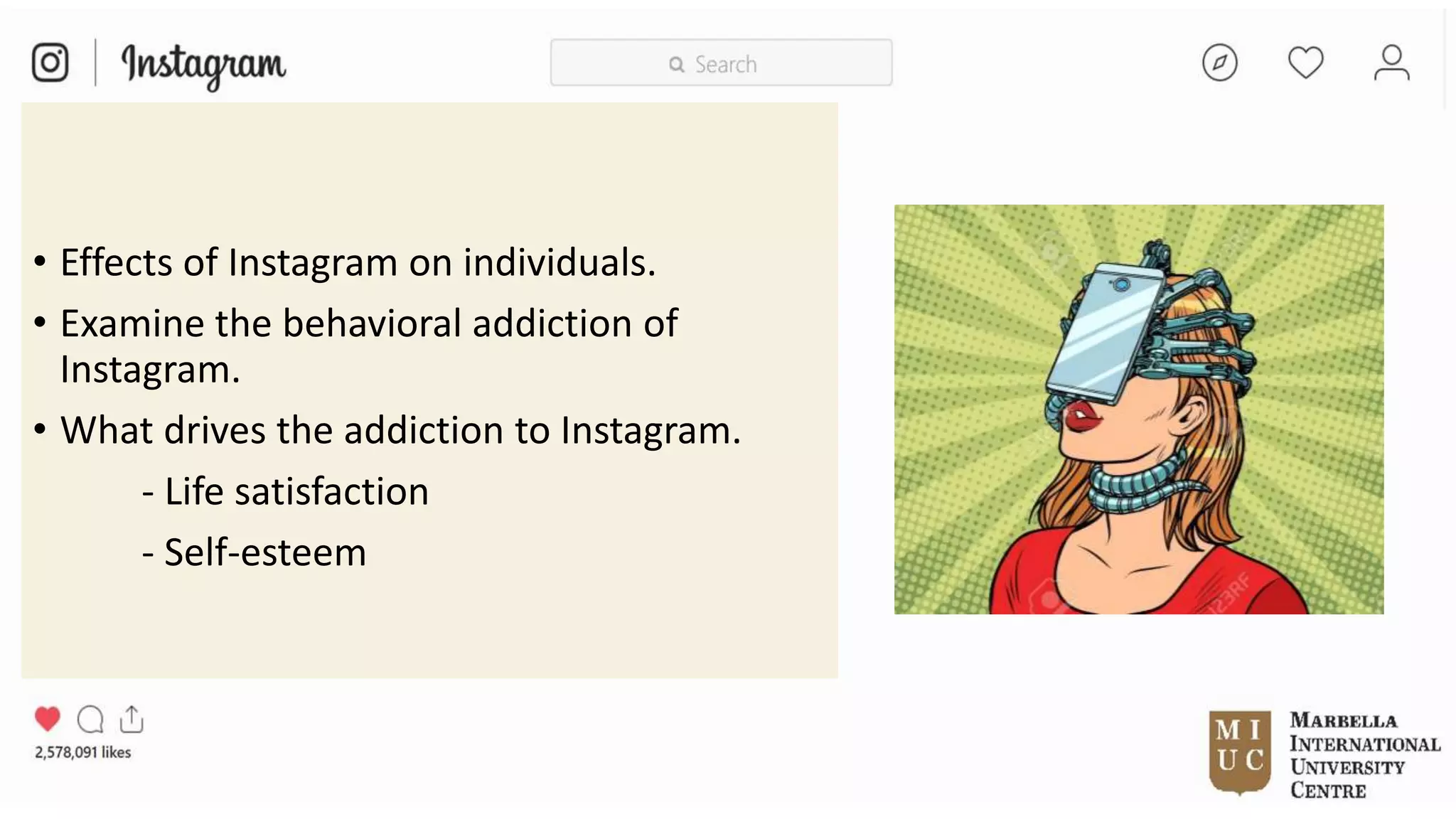 Instagram Addiction and its effect on Consumer behavior | PPTX | Social ...