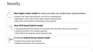 Low rank models for recommender systems with limited preference information | PDF