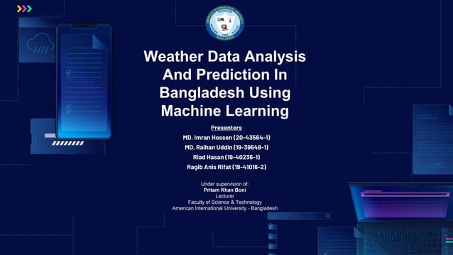 Weather Data Analysis And Prediction In Bangladesh Using Machine ...