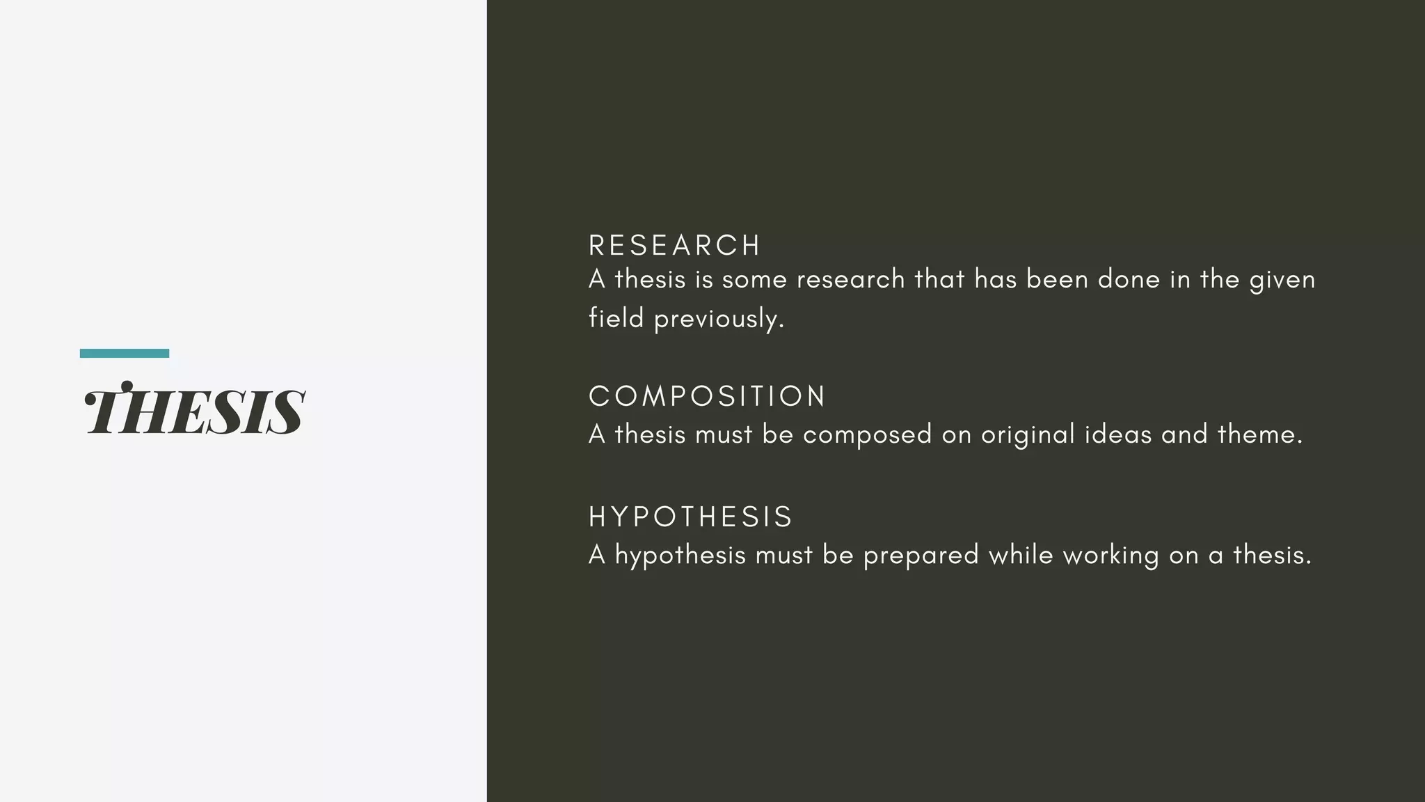 Thesis VS Dissertation | PDF