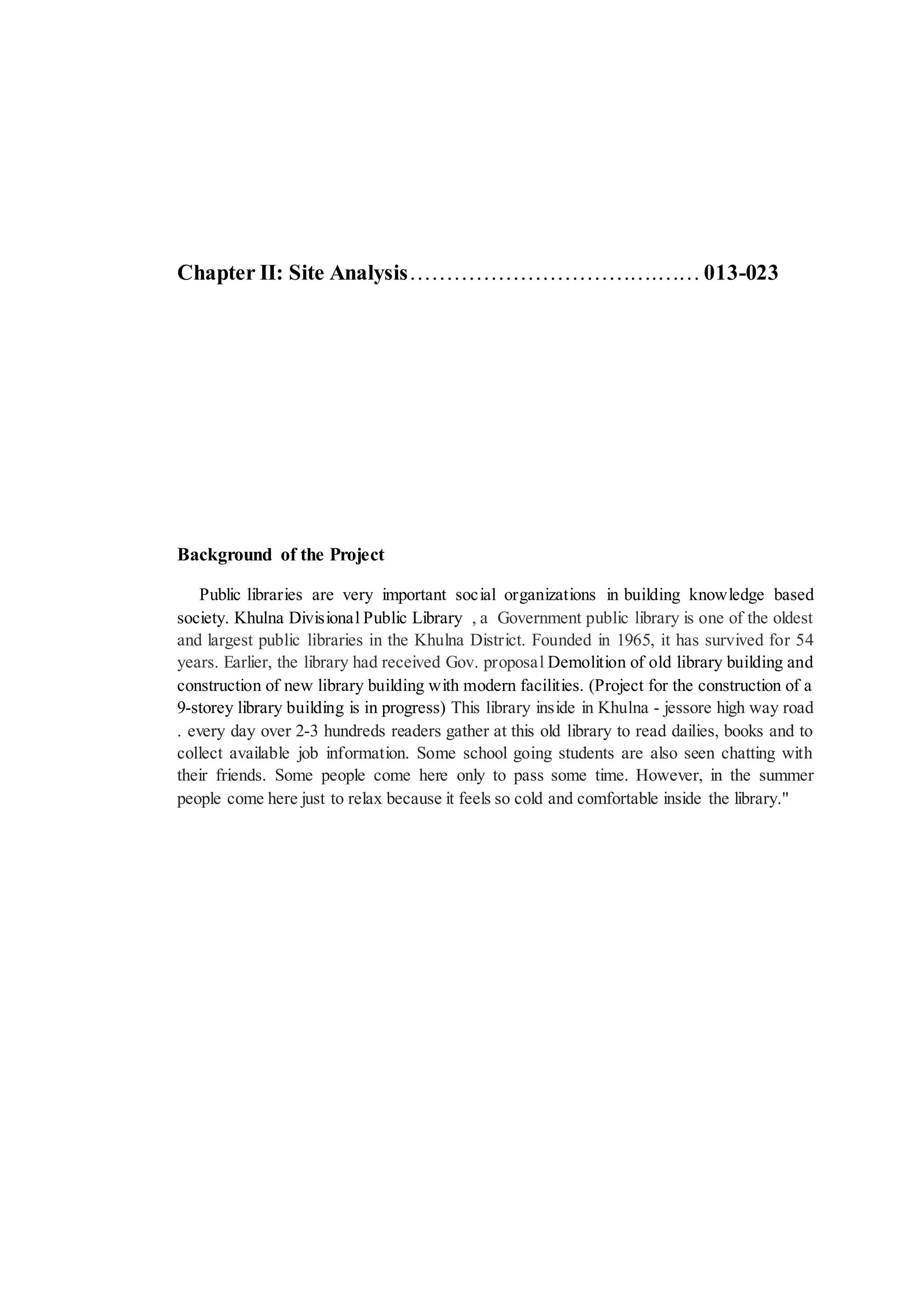 Public Library ,Thesis dissertation. | DOCX