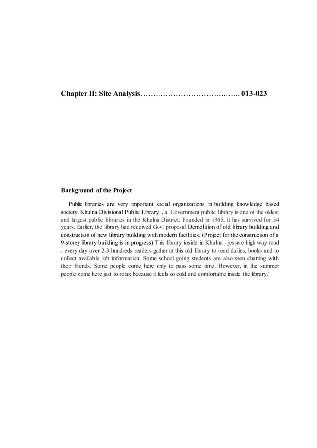 Public Library ,Thesis dissertation. | DOCX