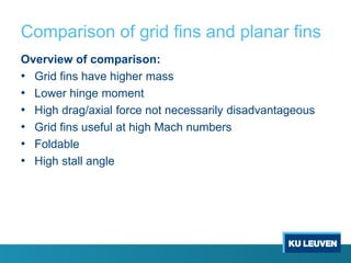 The Application of Grid Fins on Missiles and Launch Vehicles | PPTX ...