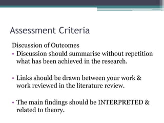 Thesis evaluation criteria | PPTX