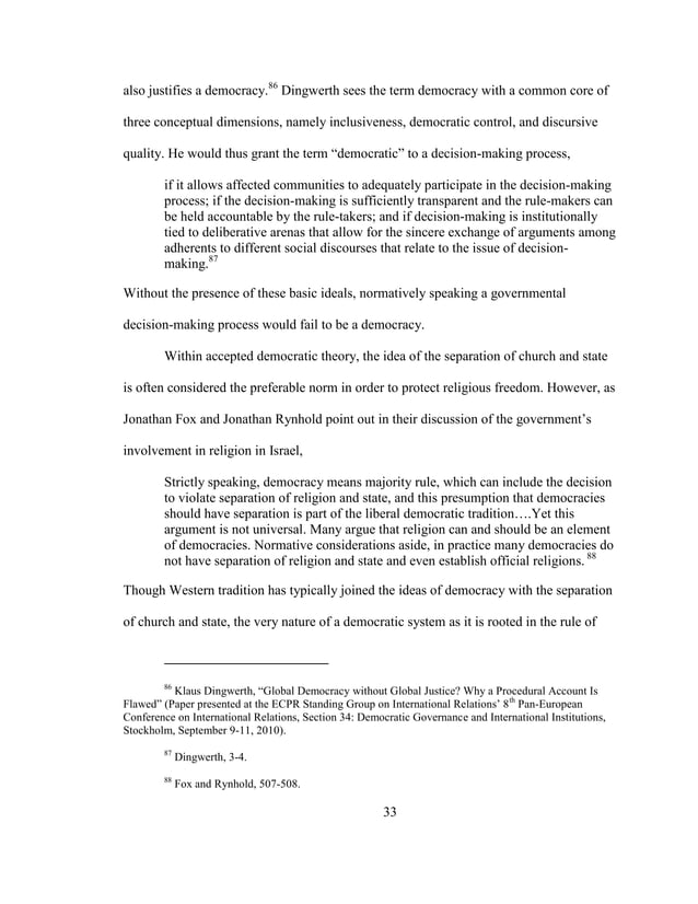 Sample of Master Thesis in Political Science | PDF