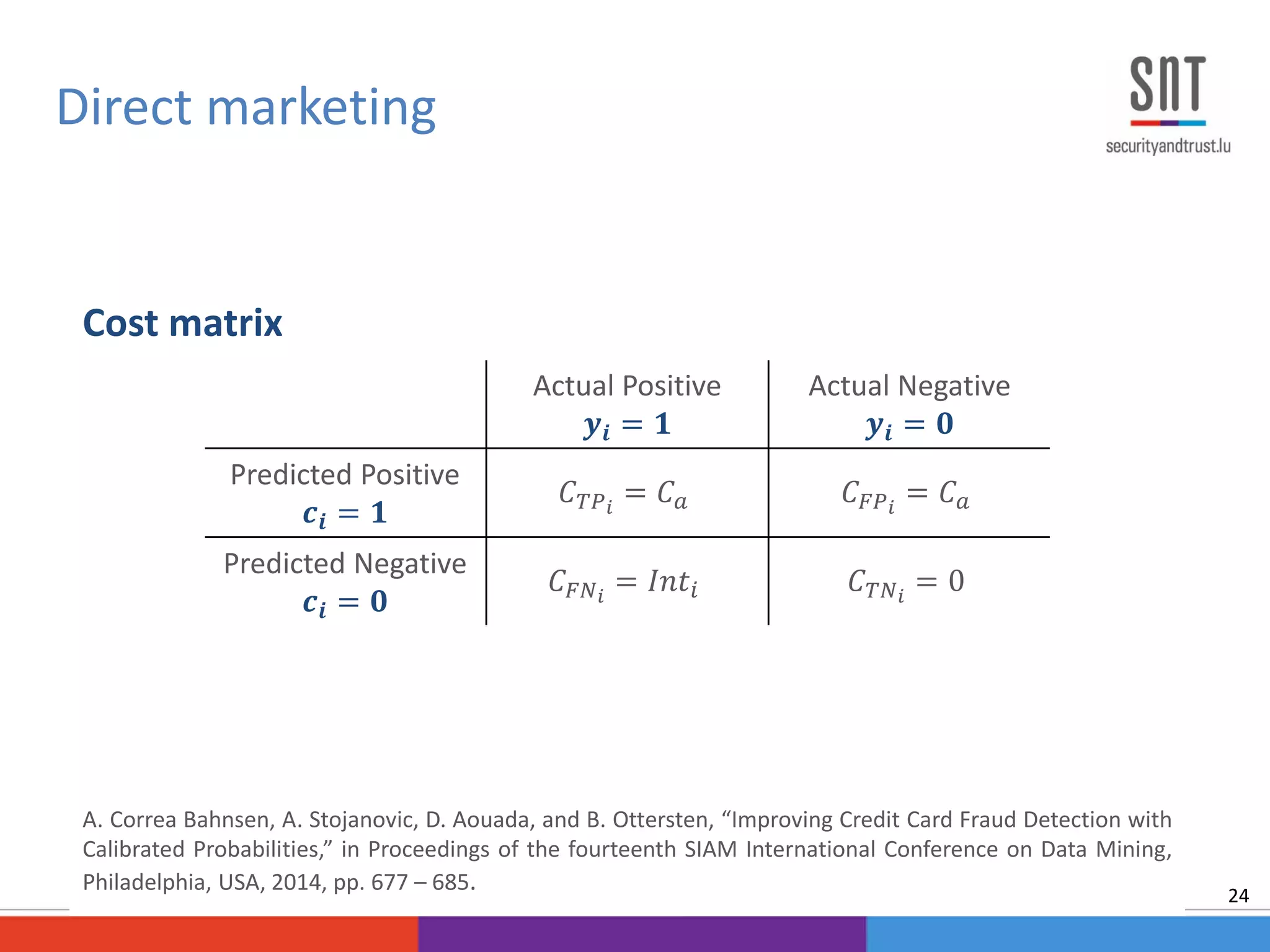 PhD Defense - Example-Dependent Cost-Sensitive Classification | PPT