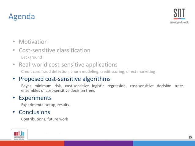 PhD Defense - Example-Dependent Cost-Sensitive Classification | PPT