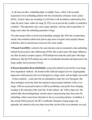 Images Steganography using Pixel Value Difference and Histogram Analysis | DOCX | Web Design and ...
