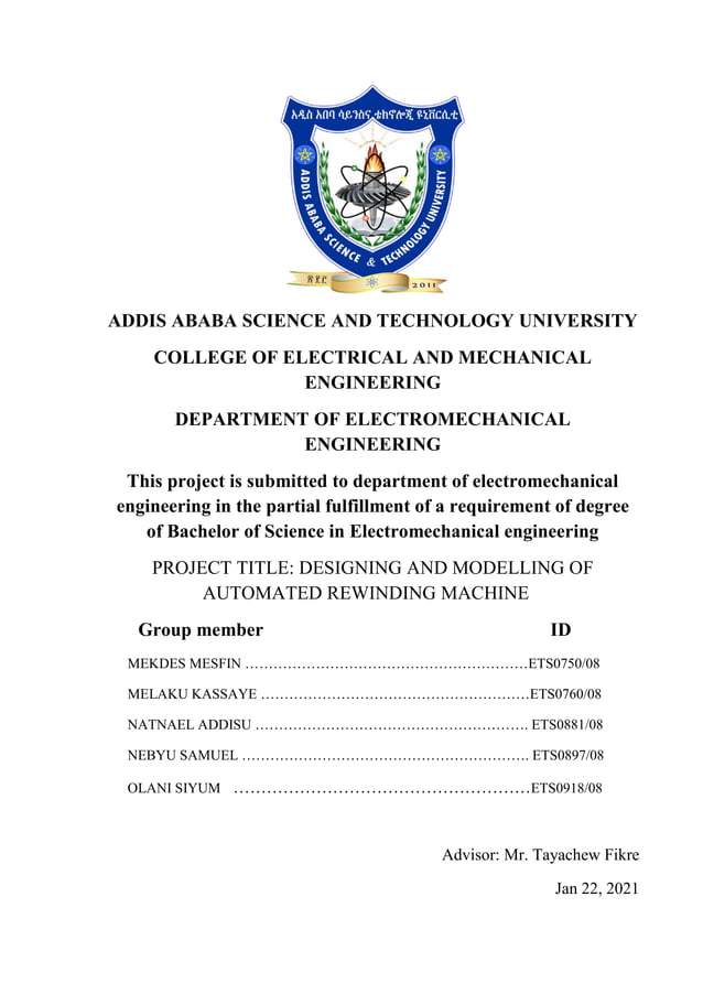 DESIGNING AND MODELLING OF AUTOMATED REWINDING MACHINE | PDF