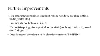 Forecasting Structural Breaks with Application to Algorithmic Trading | PPT