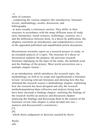 ThesisFrom Wikipedia, the free encyclopediaJump to navigat | PDF