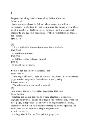 ThesisFrom Wikipedia, the free encyclopediaJump to navigat | PDF