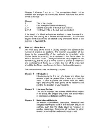 Thesis guidelines | PDF