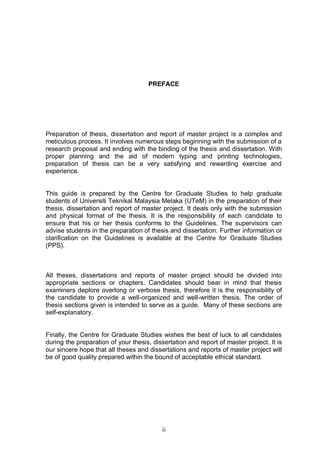 Thesis guidelines | PDF