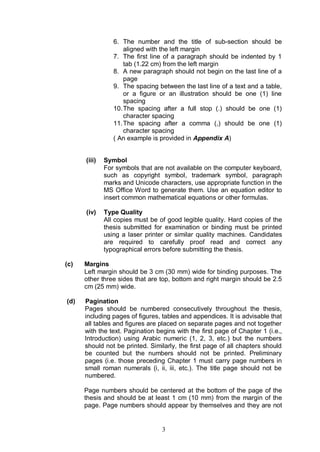 Thesis guidelines | PDF