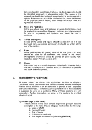 Thesis guidelines | PDF