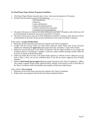 BSCS | BSIT Thesis Guidelines | PDF