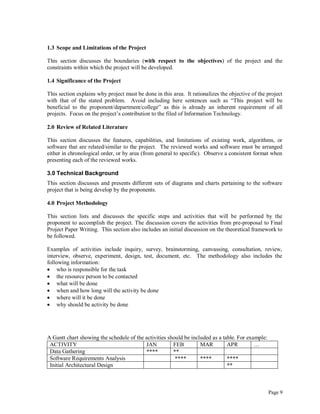 BSCS | BSIT Thesis Guidelines | PDF