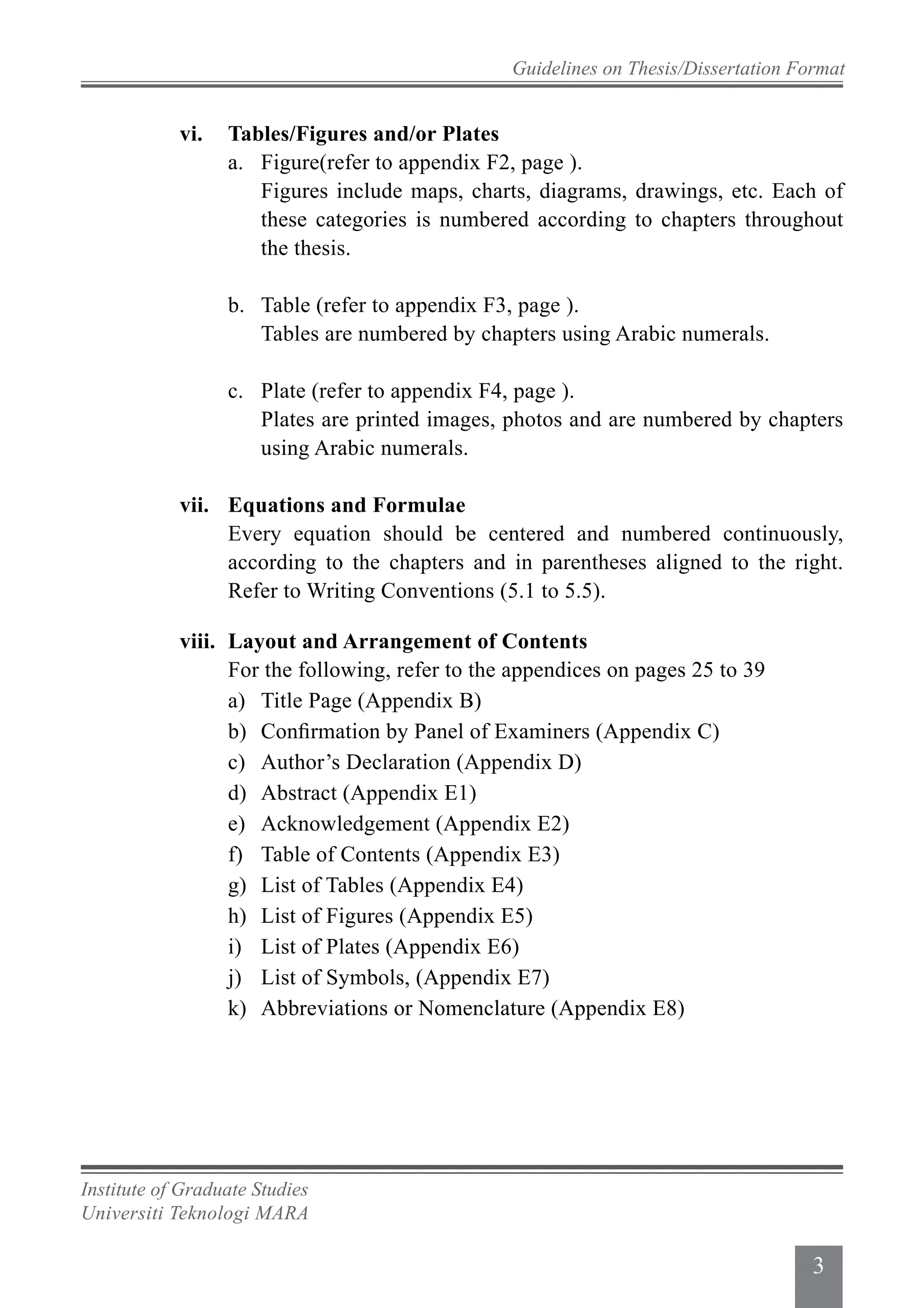 UITM Thesis Guidelines of Graduate Students | PDF