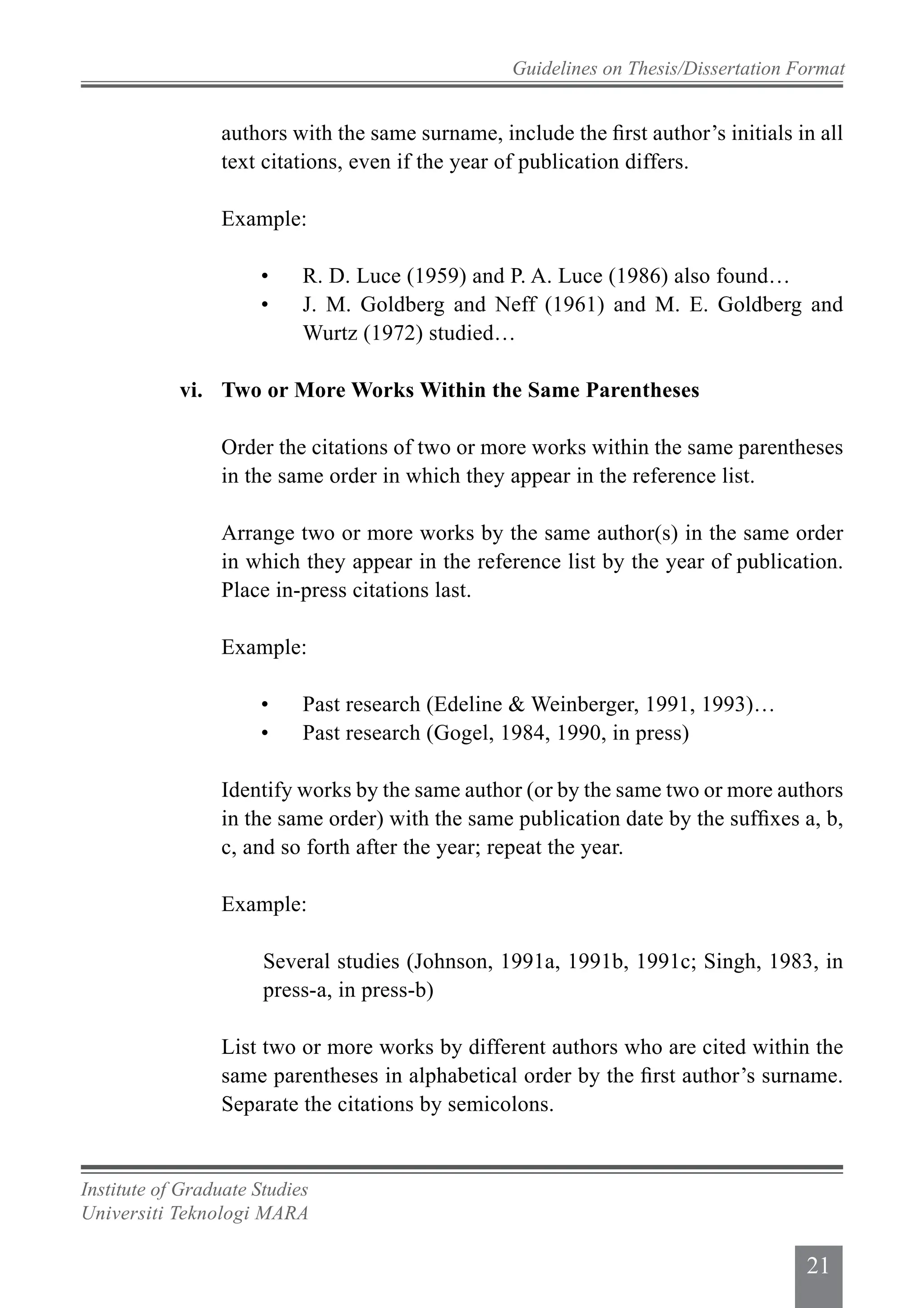 UITM Thesis Guidelines of Graduate Students | PDF