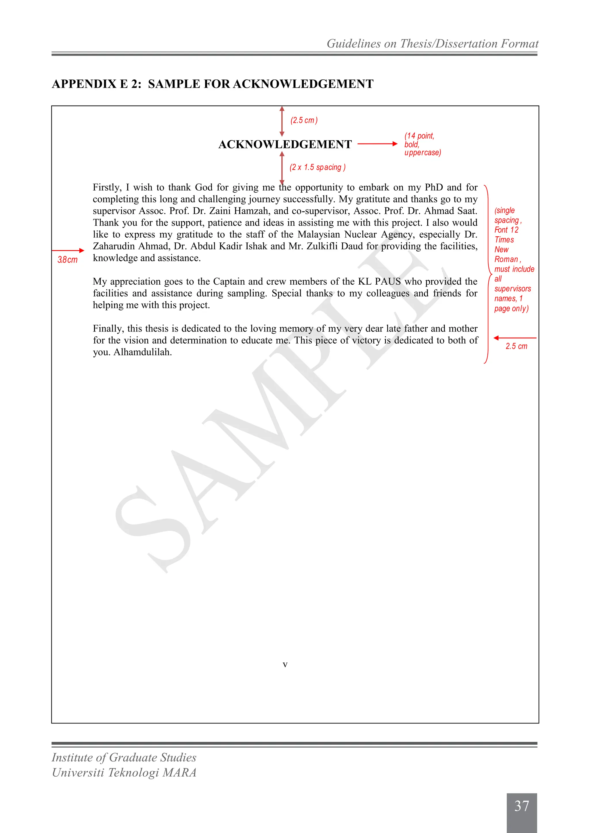 UITM Thesis Guidelines of Graduate Students | PDF