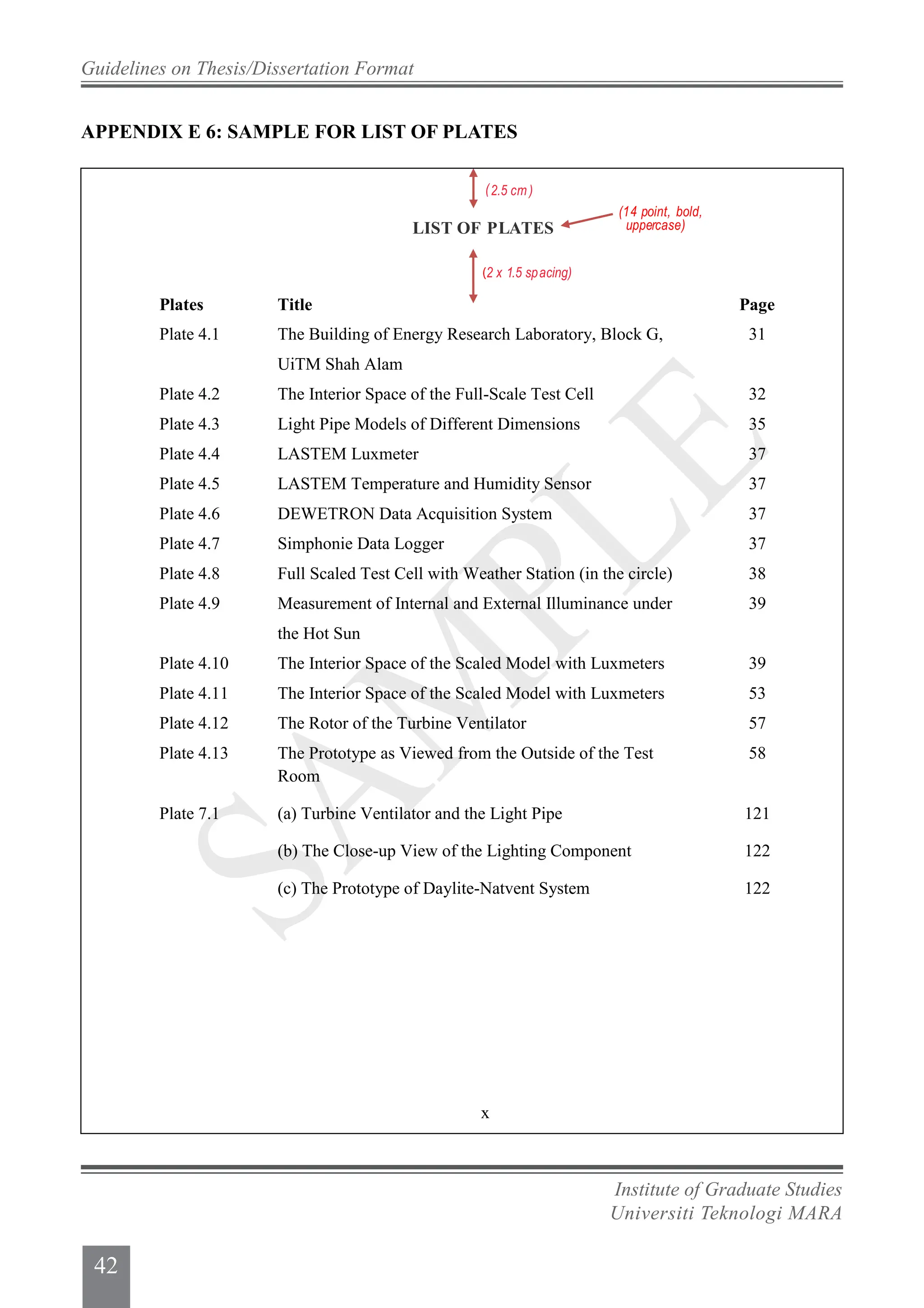 UITM Thesis Guidelines of Graduate Students | PDF