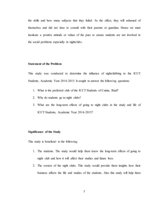 THESIS IN ENGLISH - NIGHT CLUB | DOCX