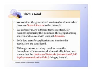 Optimizing Multicast Throughput in IP Network | PDF | Computer Networking | Computing