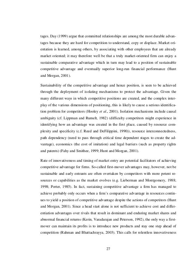 Marketing Thesis Report