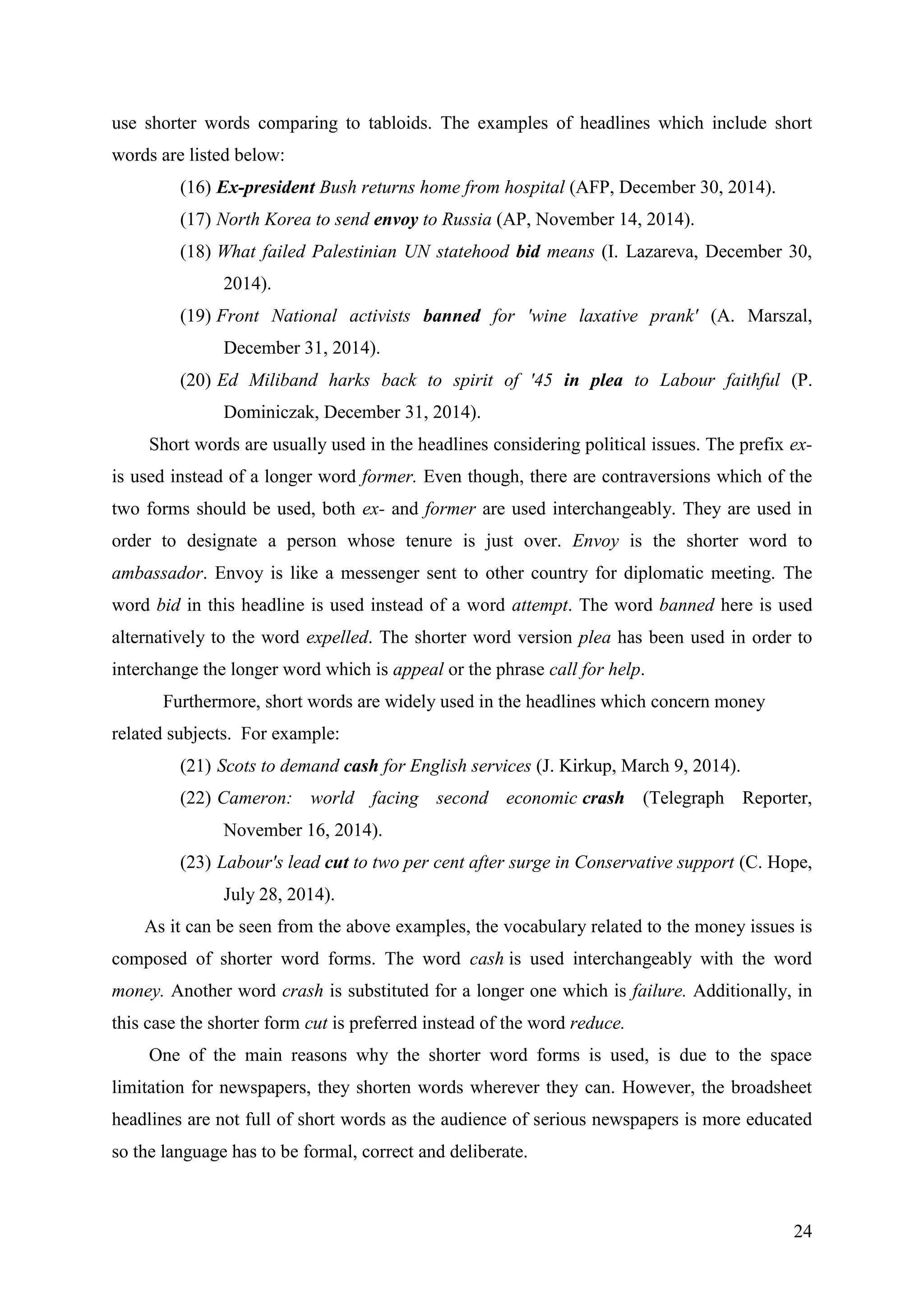 Thesis language of newspaper.. | PDF
