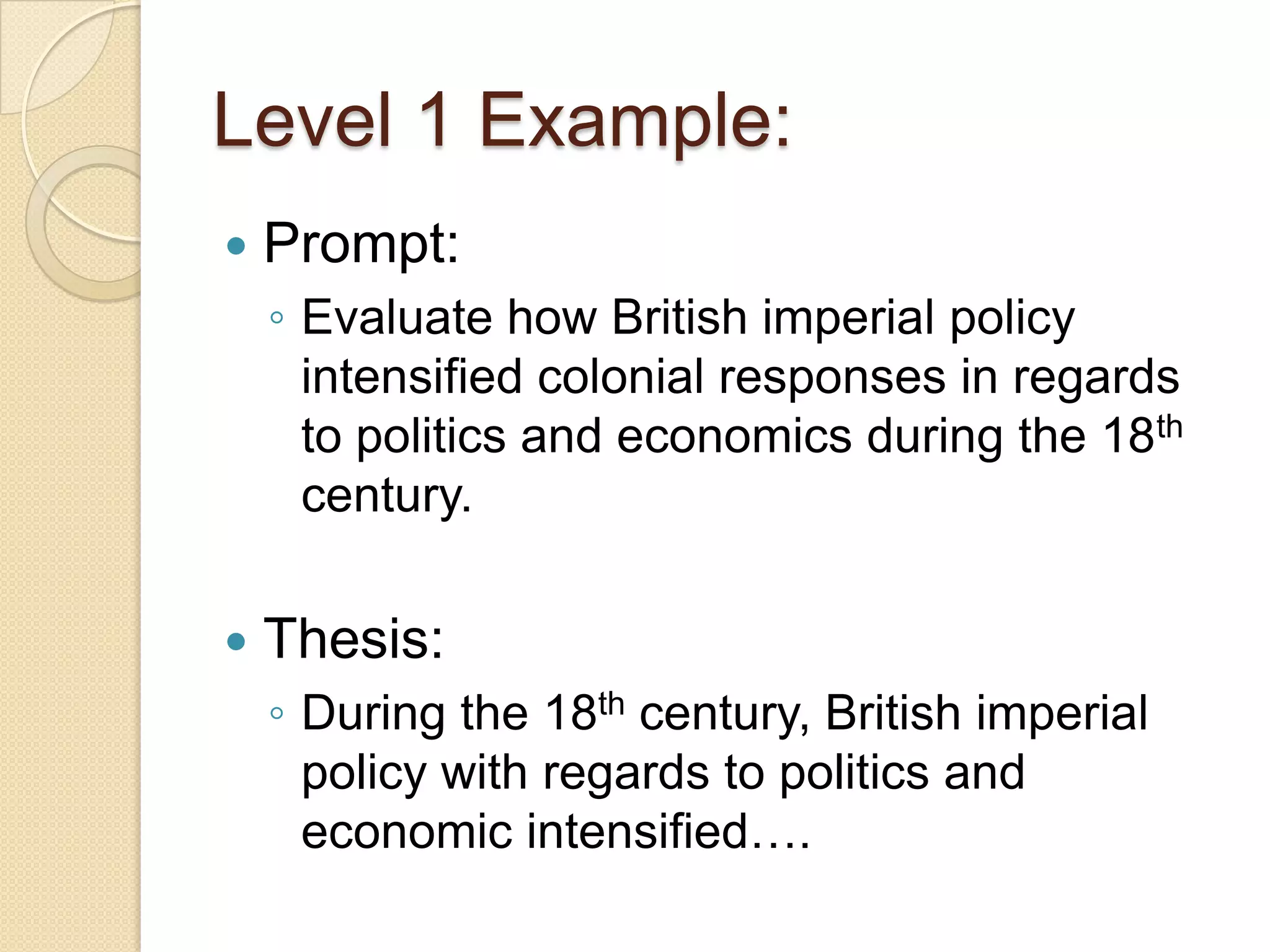 Thesis levels | PPTX