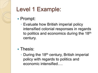 Thesis levels | PPTX