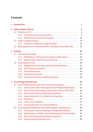 Master Thesis on the Mathematial Analysis of Neural Networks | PDF