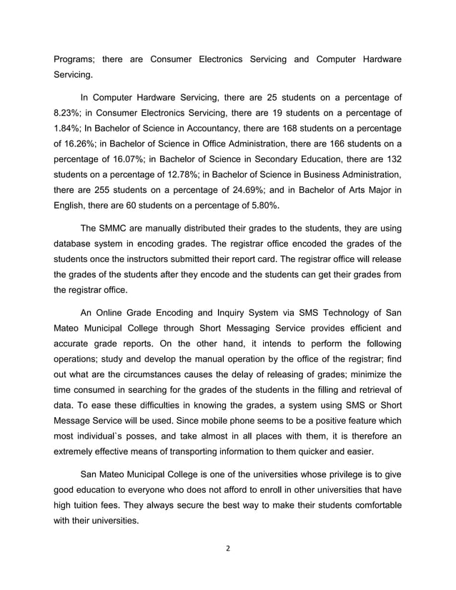 Thesis in IT Online Grade Encoding and Inquiry System via SMS Technology | DOC | Education ...