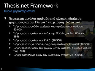 Thesis.Net Framework Training | PPT
