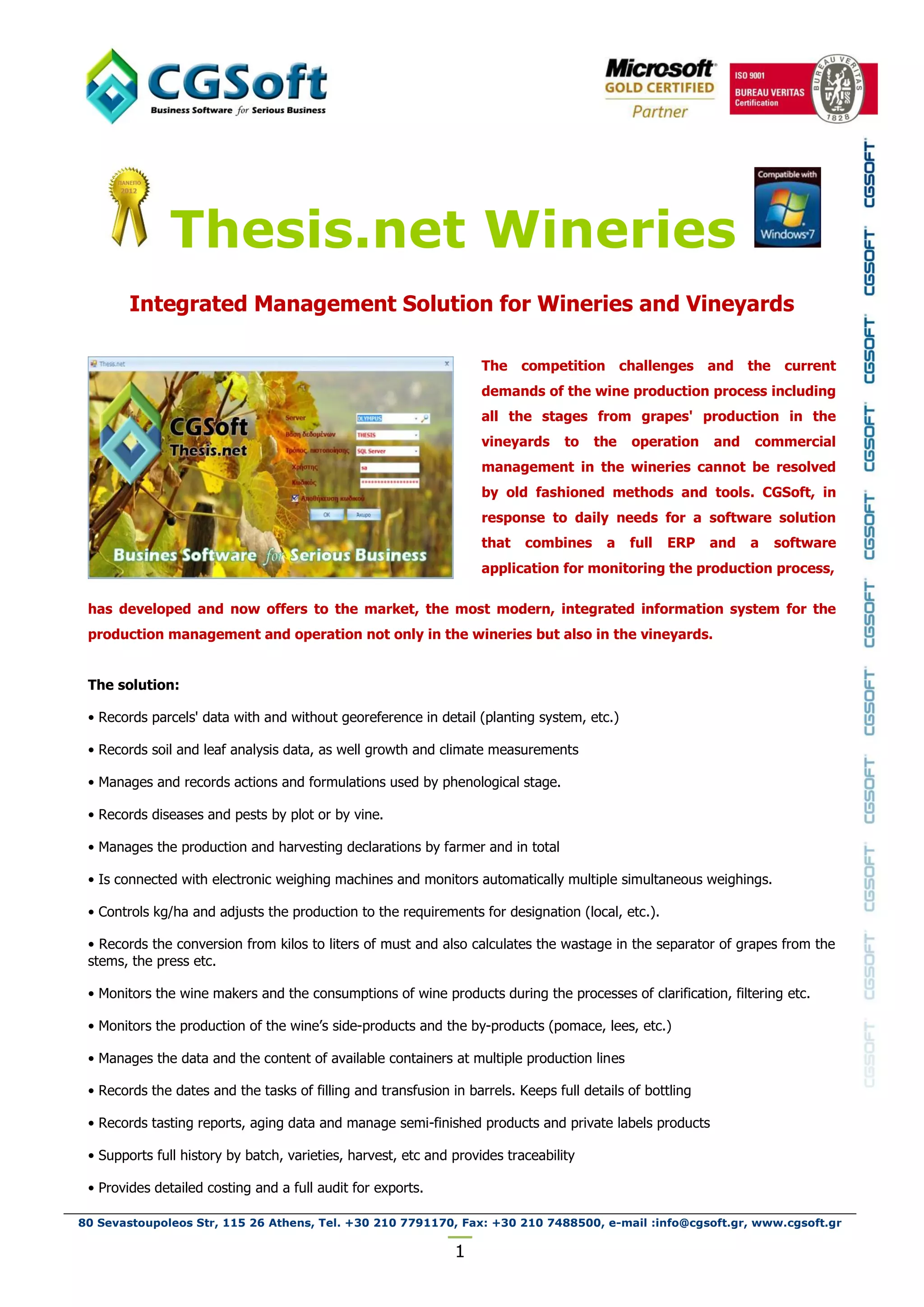 Thesis.Net Wineries (EN) | PDF