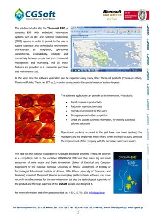 Thesis.Net Wineries (EN) | PDF