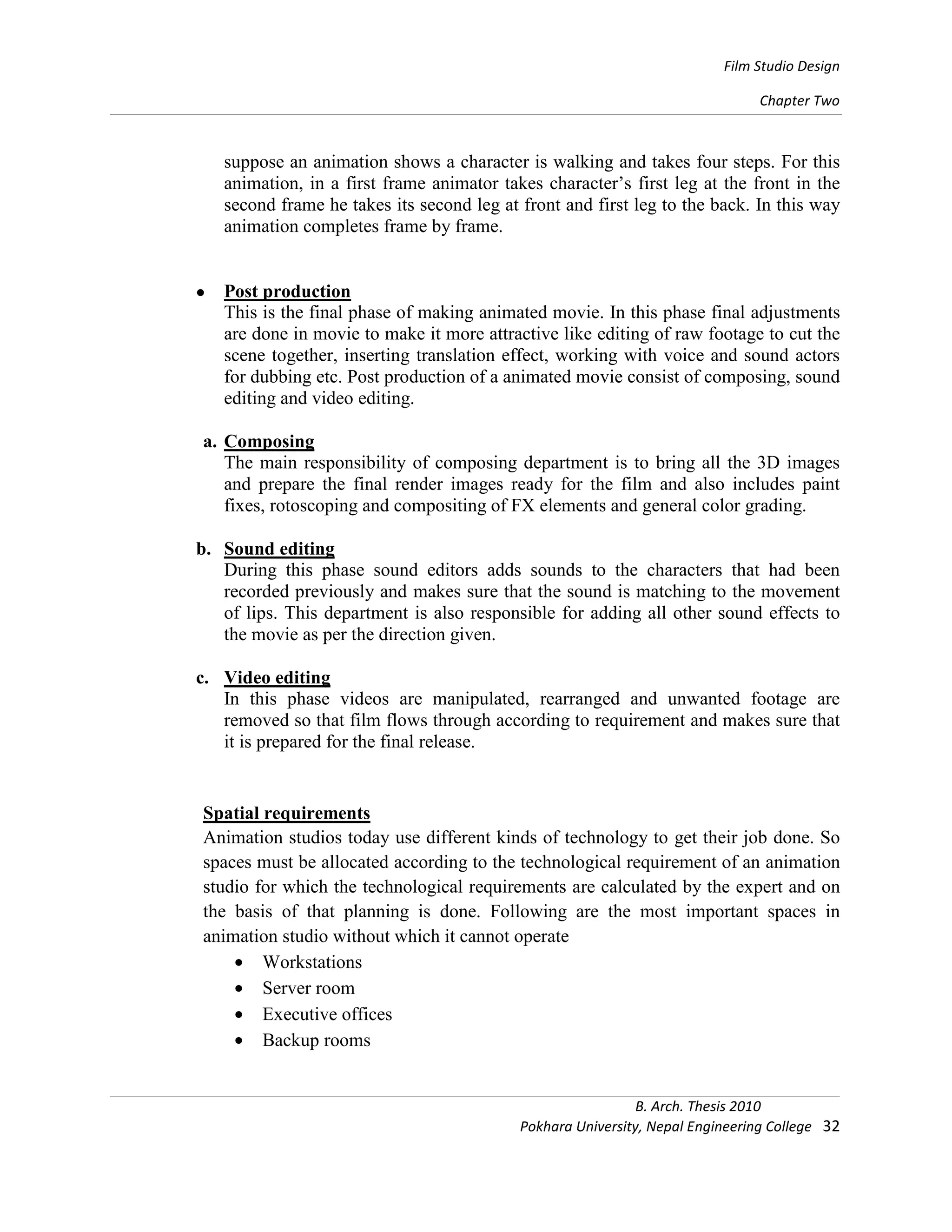 Thesis on film studio | PDF