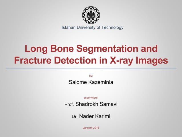 Master Thesis Long Bone Segmentation And Fracture Detection In X Ray