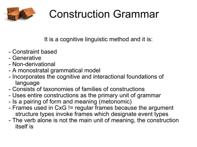 Using construction grammar in conversational systems | PPT