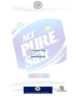 Thesis Report on promotional mix of ACI pure salt bsmrstu -MBA-papen | DOCX