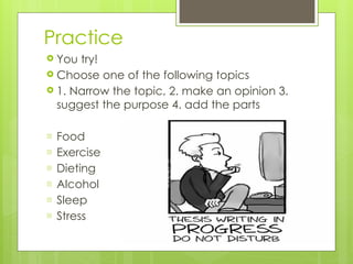 Thesis statement PowerPoint and how to write thesis statement | PPT