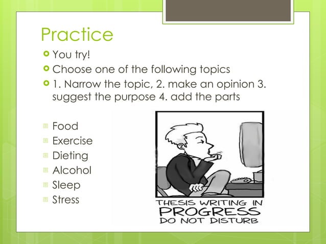 Thesis statement PowerPoint and how to write thesis statement | PPT