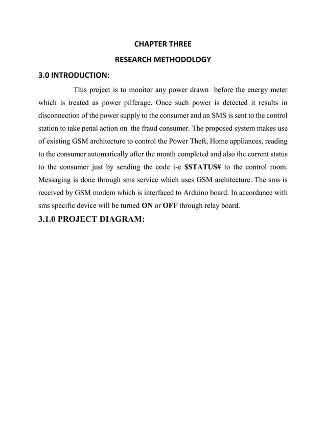 Thesis power theft detection ch 3 | PDF
