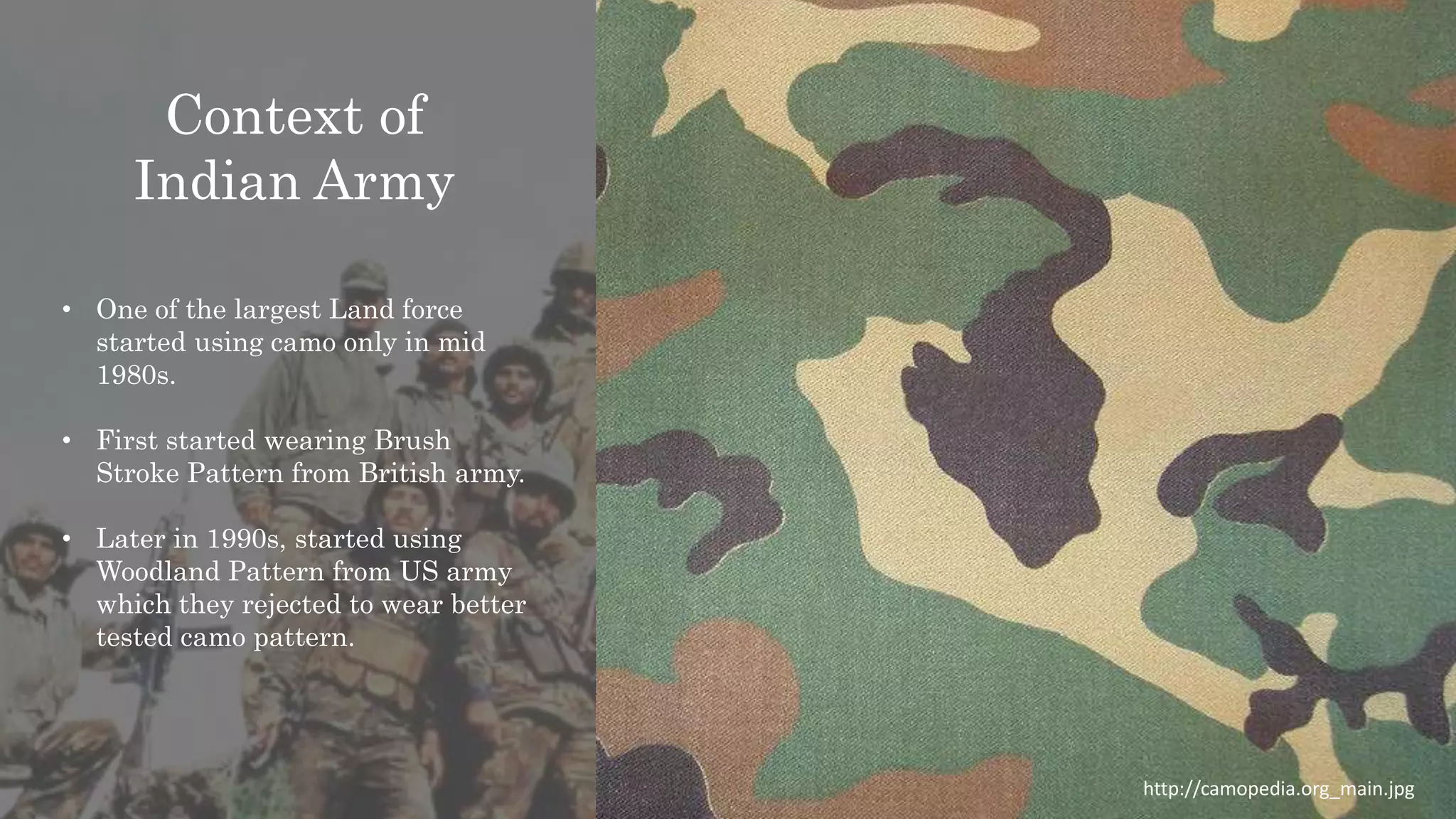 Study of Graphic Camouflage Patterns of Battle Uniform and improving ...