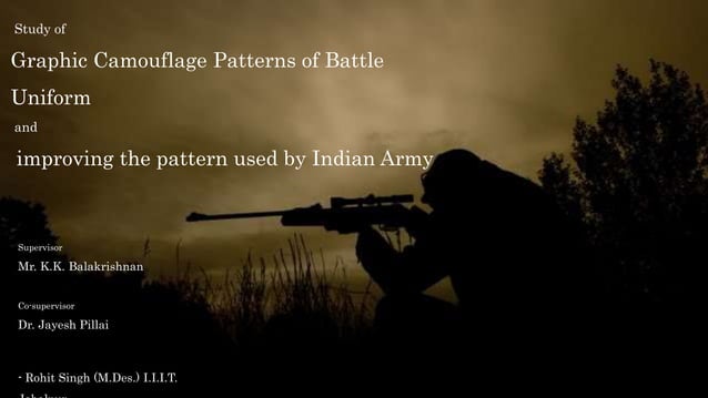 Study of Graphic Camouflage Patterns of Battle Uniform and improving ...