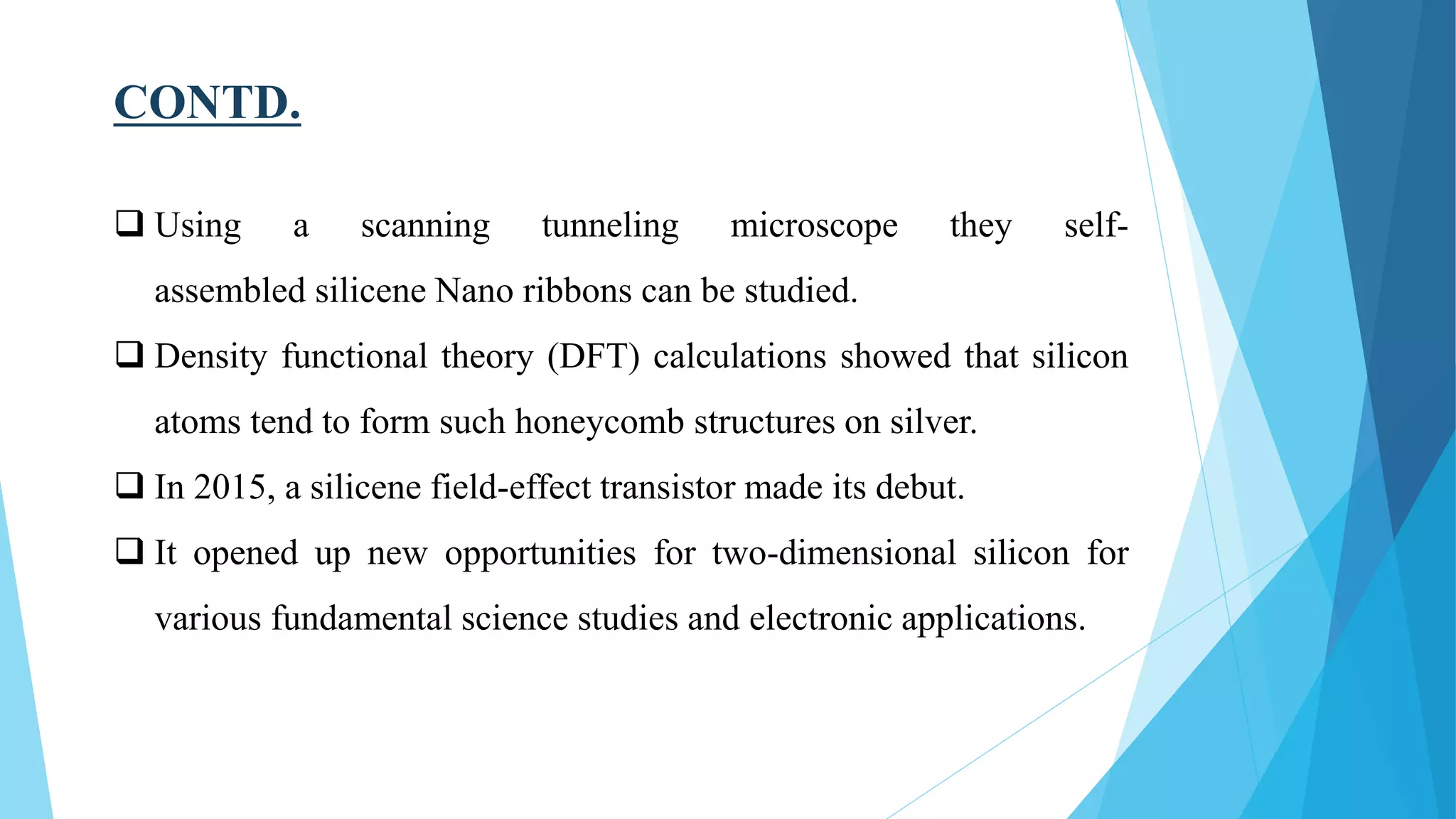 Silicene Nanoribbon | PPTX